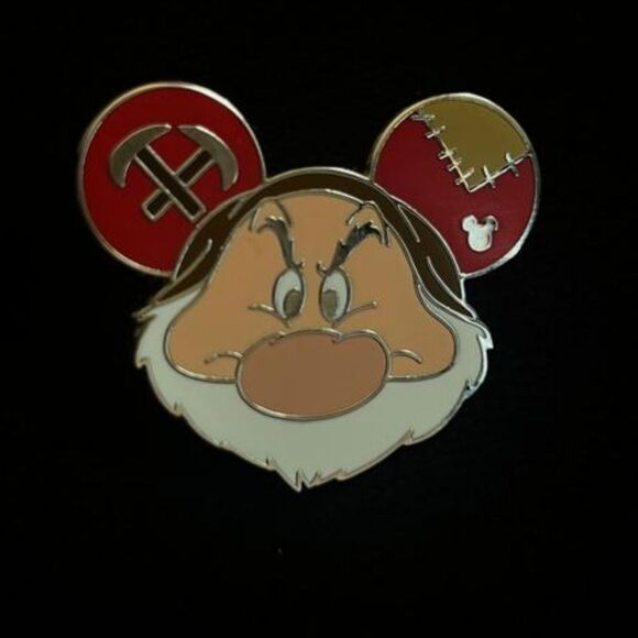 Disney | Accessories | Disneypin Grumpy Ear Hat Hidden Mickey Hidden Disney Disneyland 224 ...
